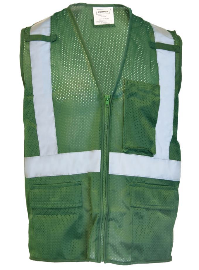 Ironwear 1284-GZ Economy Green Vest, L | Critical Tool