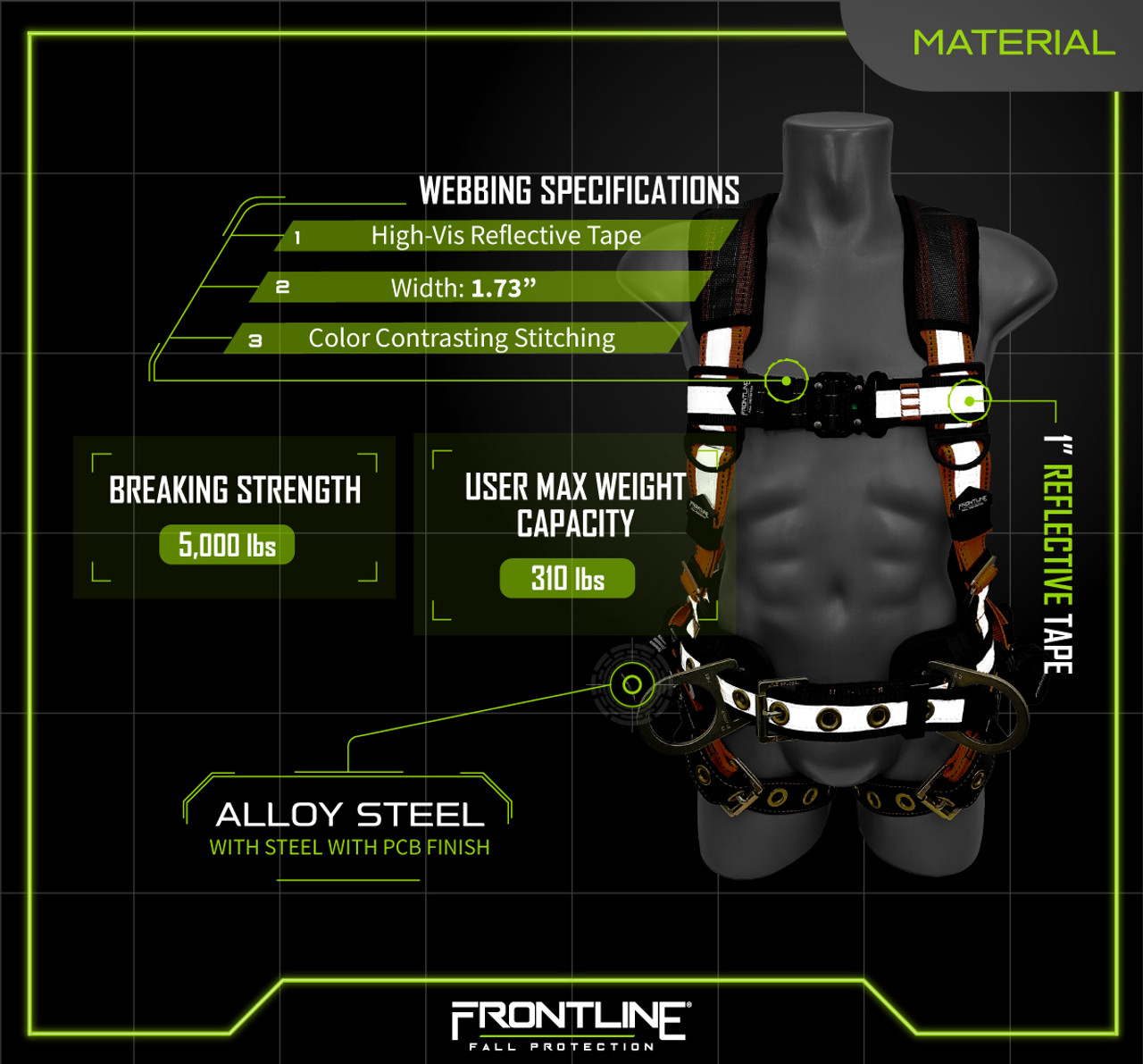 Frontline Combat Reflective Harness | Critical Tool