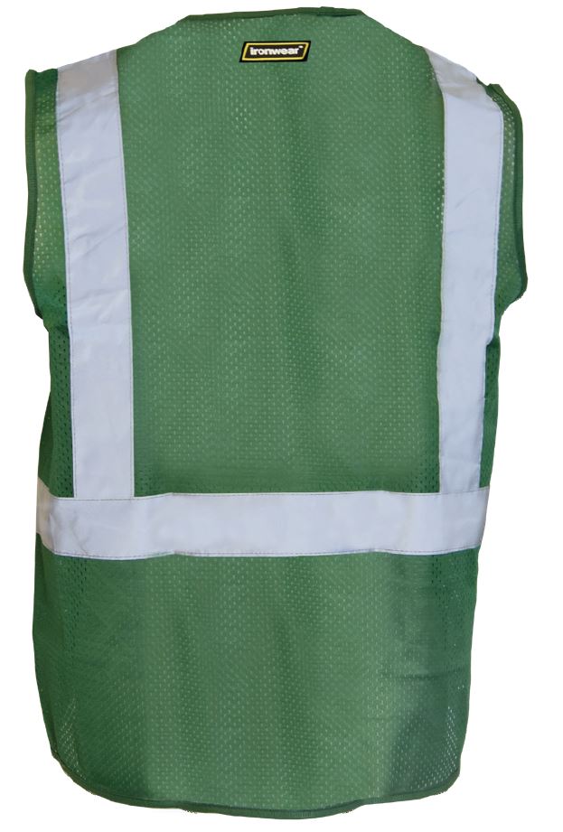 Ironwear 1284-GZ Economy Hi-Vis Green Vest | Critical Tool