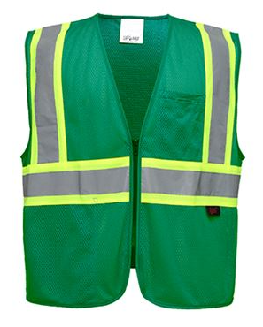 GSS 3136 Non-ANSI Hi-Vis Green Vest, L/XL | Critical Tool