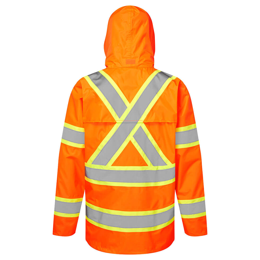 Portwest Hi-Vis Orange X-Back Rain Jacket | Critical Tool