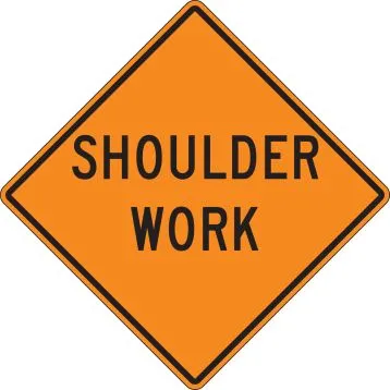 Shoulder Work Traffic Sign W21-5 48 R | Critical Tool