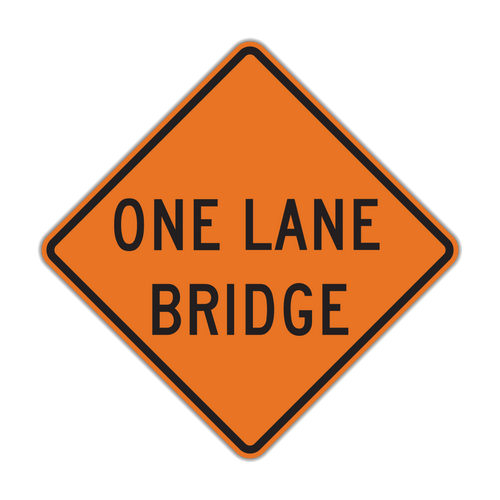 Dicke One Lane Bridge Traffic Sign W5-3 | Critical Tool