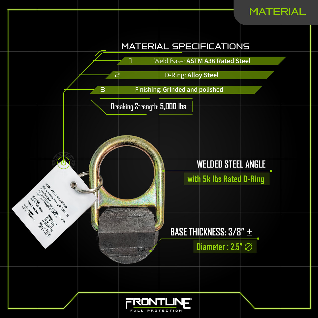 Frontline STW Weld-On Anchor | Critical Tool