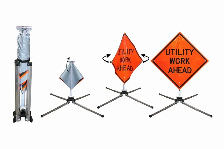 Fold & Roll Traffic Sign Kit 36 UWA | Critical Tool