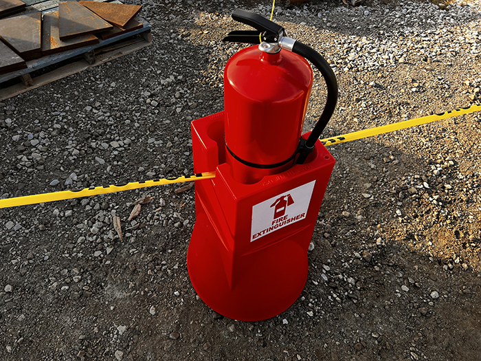 Jobsite Caddy Fire Extinguisher Stand Station | CriticalTool