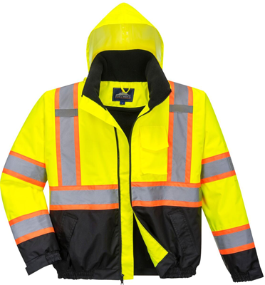 Portwest US367 Hi-Vis 2-in-1 Bomber Jacket | Critical Tool
