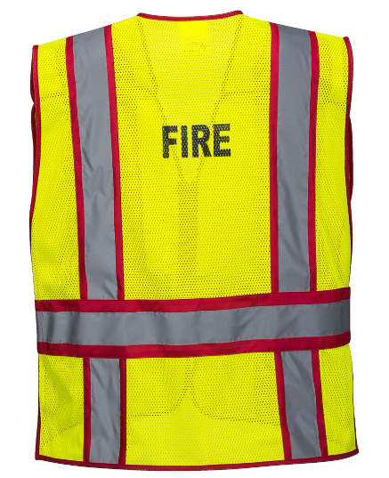 Portwest US387YRE Hi-Vis Fire Safety Vest | Critical Tool